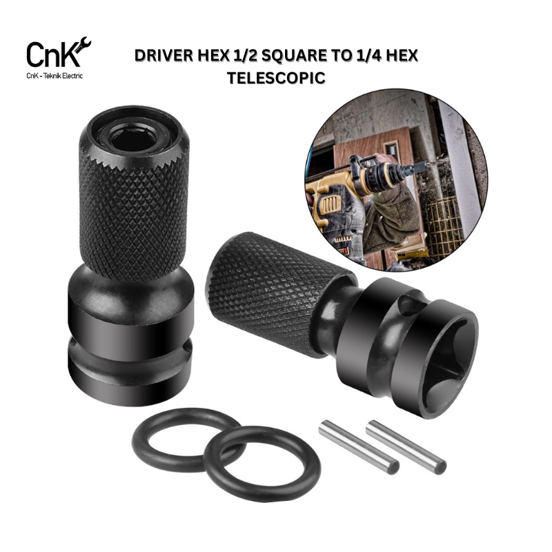 Jual DRIVER HEX SOCKET ADAPTOR KONEKTOR 1/2" SQUARE TO 1/4" HEX ...