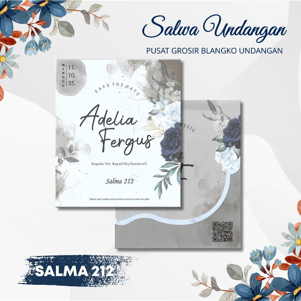 Jual Blangko Undangan Salma 212 Harga Murah FREE File Setting | Shopee Indonesia