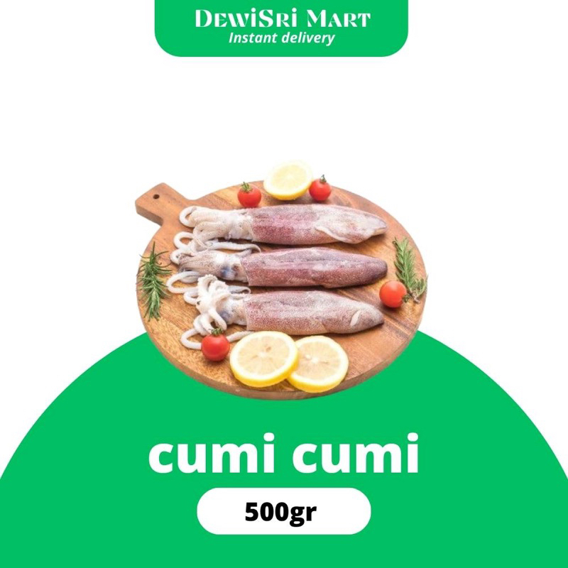 Jual Cumi Cumi 500gr Frozen - Kirim Instant Dewi Sri Mart | Shopee ...