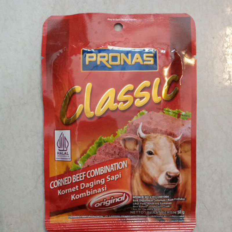 Jual Pronas Classic Corned Beef Original Keju dan Pedas 50g | Shopee ...