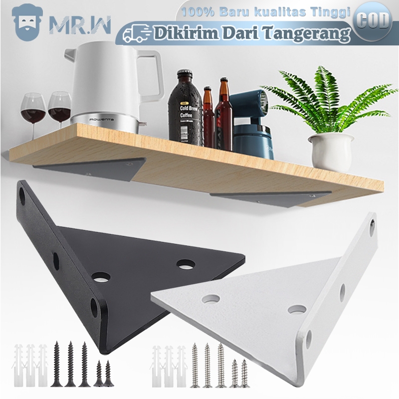 Jual 2pcs Rak Besi Siku Dinding 100x90mm Bracket Papan Bracket Siku ...