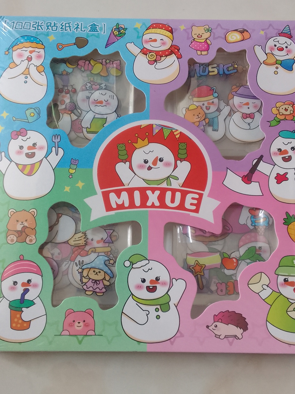 Jual Stiker tempel lucu per lembar tema mixue girl pororo superhero ...