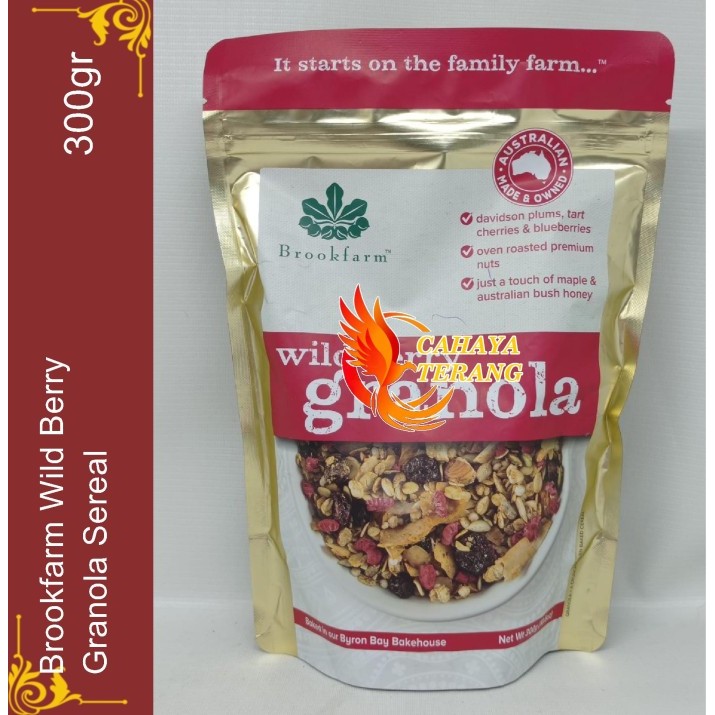 Jual Brookfarm Wild Berry Granola 300 gram Cereal Sereal Buah Berry ...