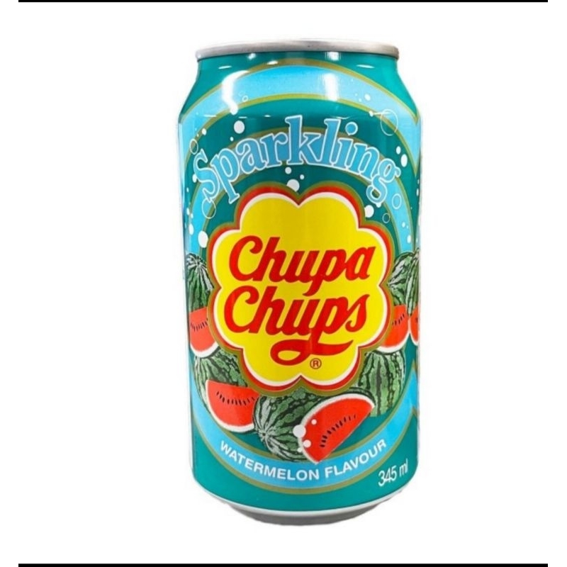 Jual Chupa Chups Sparkling Watermelon 345 ML. Original Asal Korea ...