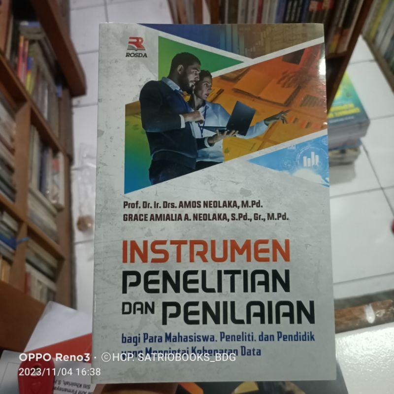 Jual BUKU INSTRUMEN PENELITIAN DAN PENILAIAN. Prof. Dr. AMOS NEOLAKA. ORIGINAL. | Shopee Indonesia