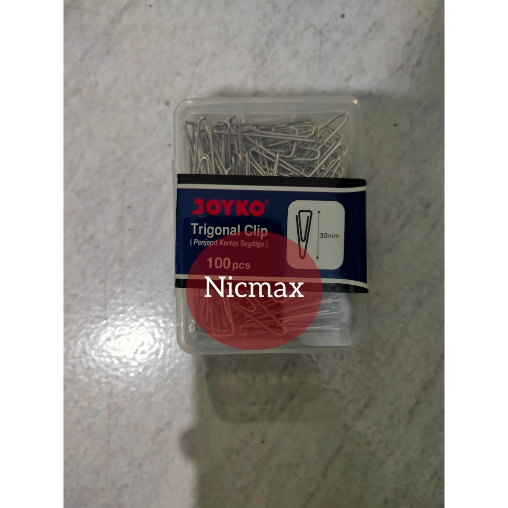 Jual Paper Clip/ Trigonal Clip / Klip Penjepit Kertas Segitiga Joyko ...