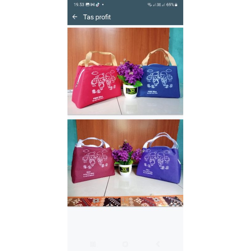 Jual TAS BIDAN,TAS PROFIL,FREE Costum sablon(20pcs) | Shopee Indonesia