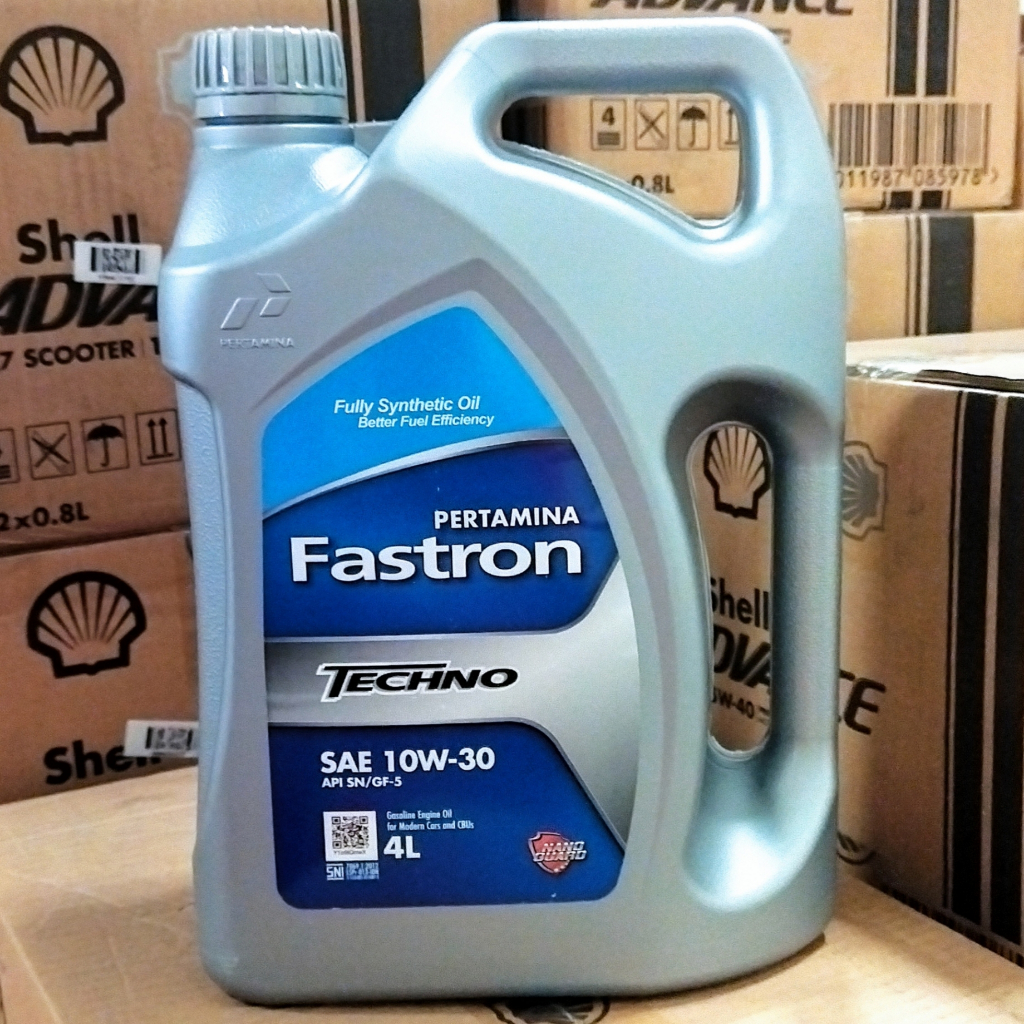 Jual OLI MESIN MOBIL BENSIN PERTAMINA FASTRON TECHNO 10W-30 4 LITER ...