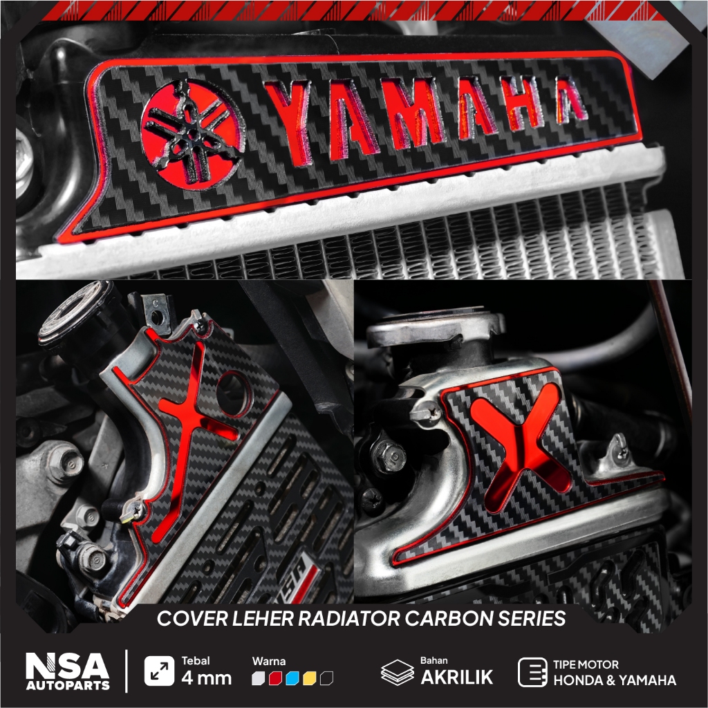 Jual NSA AUTOPART GARNISH COVER LEHER RADIATOR VARIO 125 150 160 PCX ...
