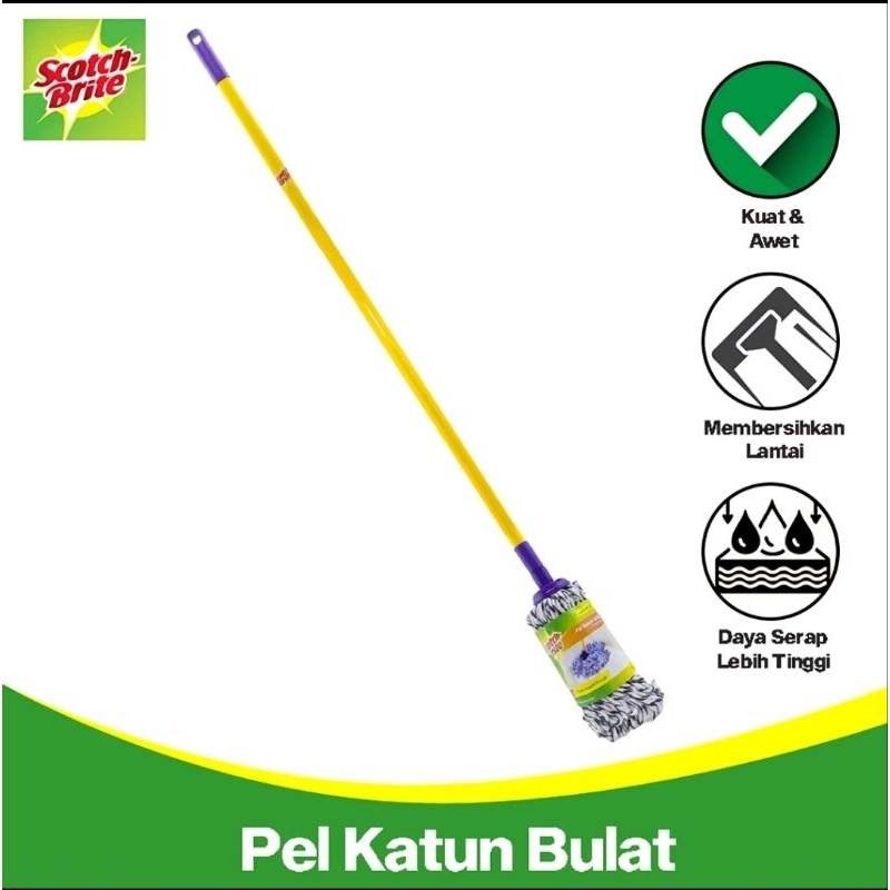 Jual Scotch Brite 3M Pel Katun Bulat Set Belang ID 70 | Shopee Indonesia