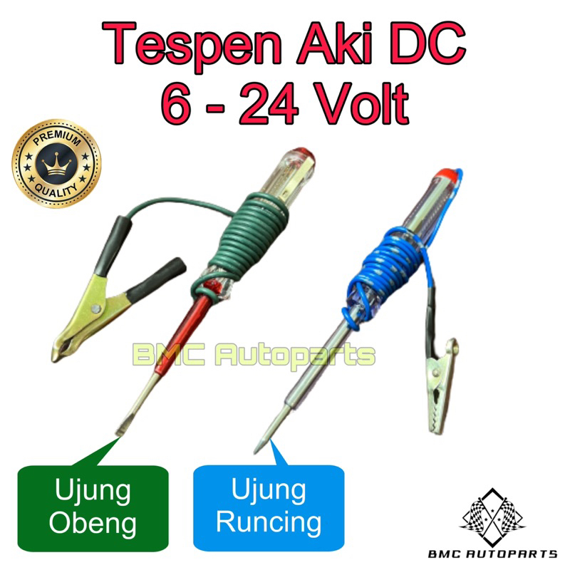 Jual Tespen Aki DC Ujung Obeng / Runcing - Test pen testpen Kabel DC 6 ...