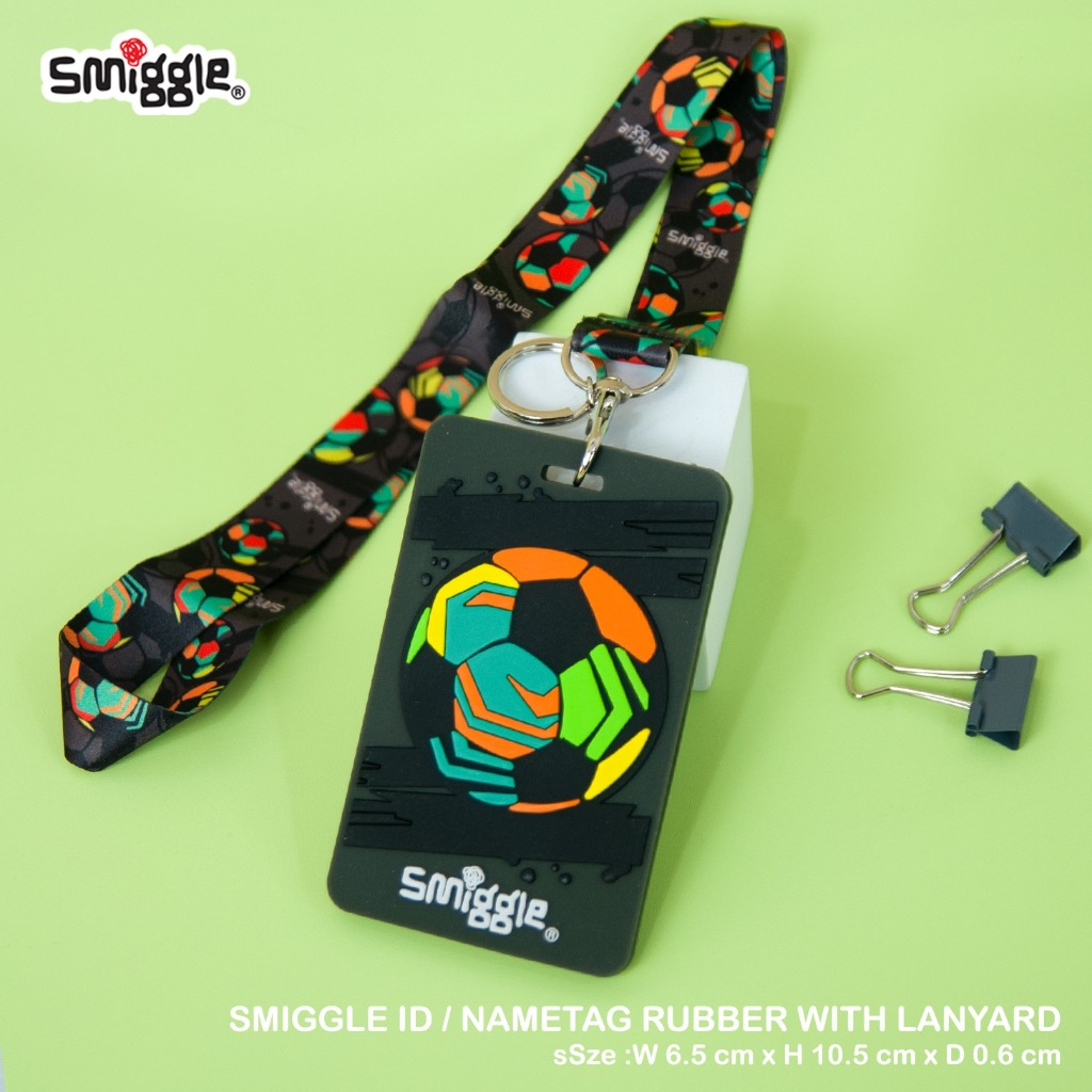 Jual SMIGGLE ID/ NAMETAG RUBBER WITH LANYARD 443172 | Shopee Indonesia
