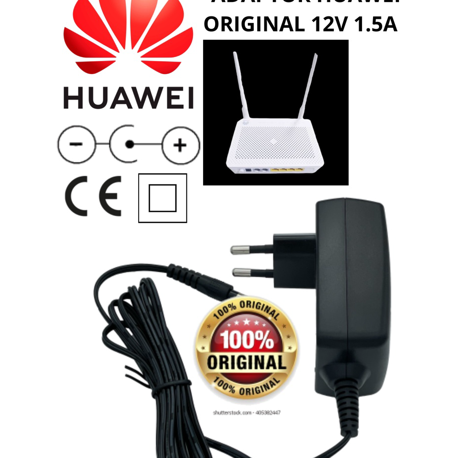Jual Ready HUAWEI Switching Adaptor 12V 1.5A ORIGINAL ROUTER MODEM ...
