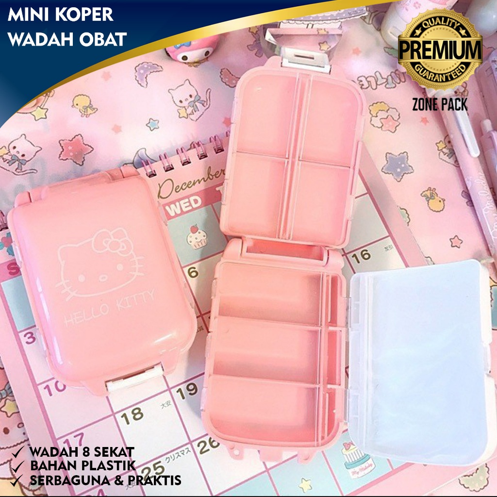 Jual Kotak Obat Motif Hello Kitty Pink | Mini Cover Wadah Obat | Kotak ...