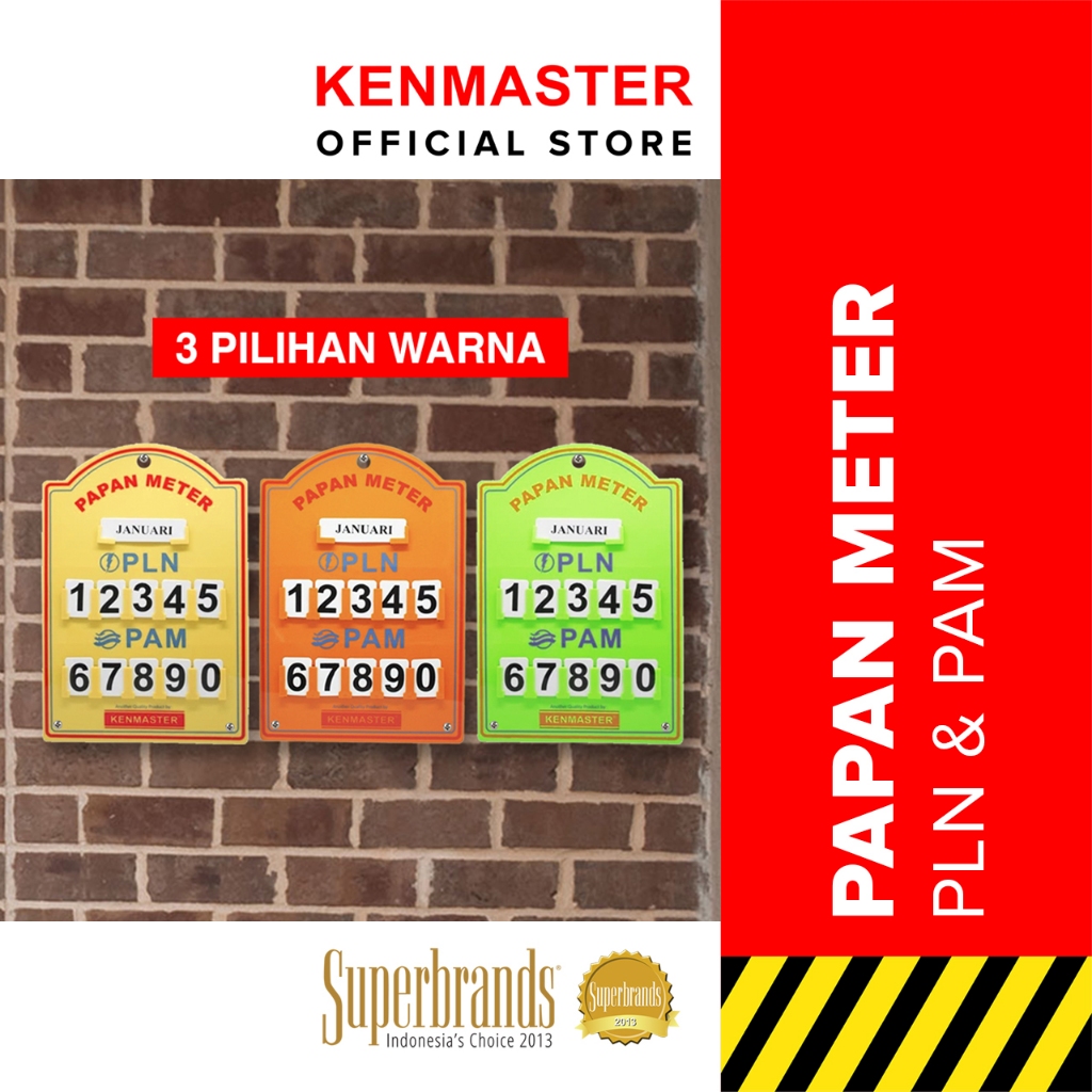 Jual Kenmaster Plastik Stand Meter PLN Kuning | Shopee Indonesia