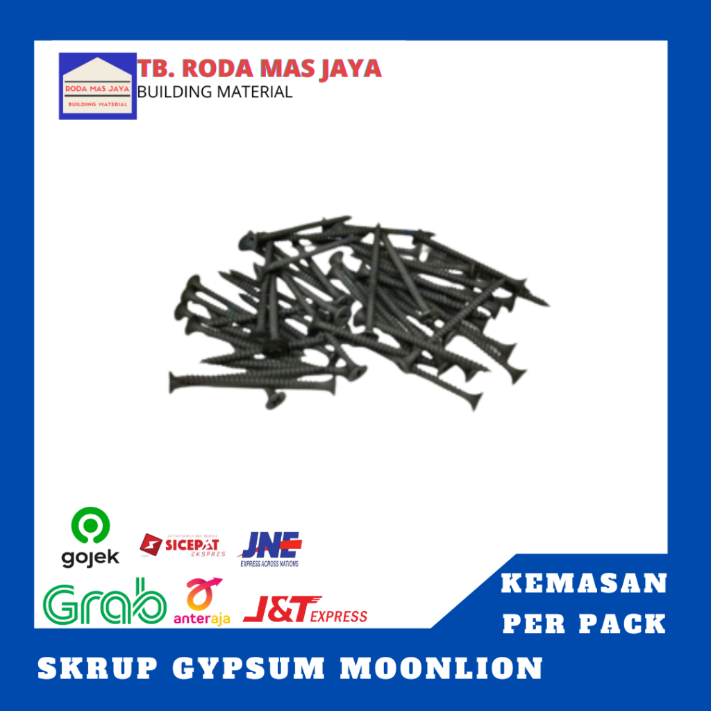 Jual Dry Wall/Skrup Gypsum Moonlion Kemasan Pack | Shopee Indonesia