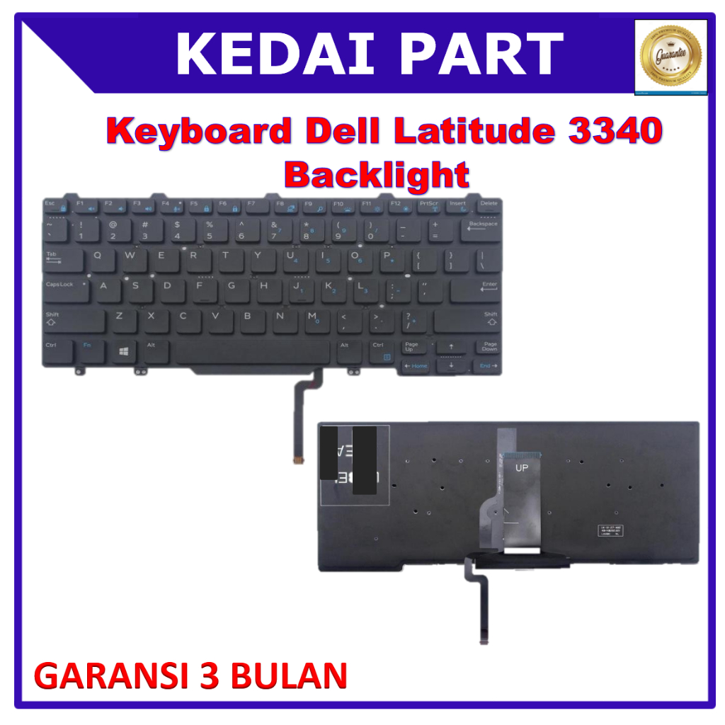 Jual Keyboard Dell Latitude 3340 3350 5490 E5470 E5480 E7450 Backlight ...