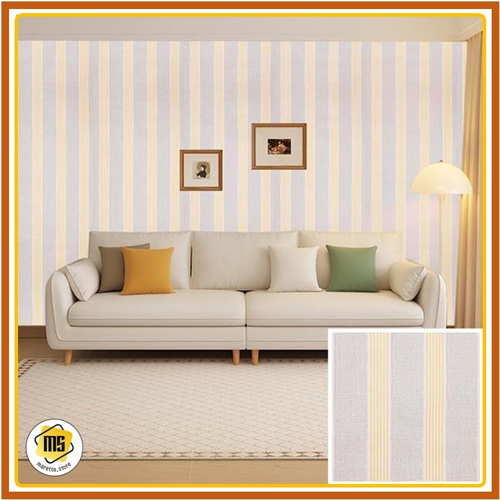 Jual Wallpaper Dinding Motif Garis Wall Sticker Ukuran 45 cm x 8 Meter ...