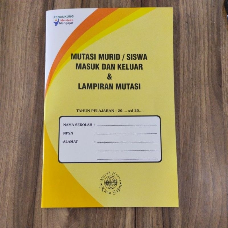 Jual Buku mutasi murid/siswa masuk dan keluar &lampiran mutasi | Shopee ...