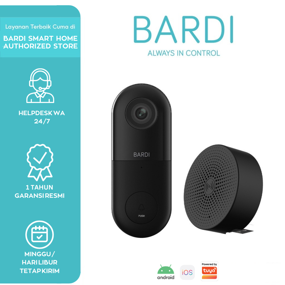 Jual BARDI Smart AC Wireless Doorbell with Chime Bel Pintu Pintar ...
