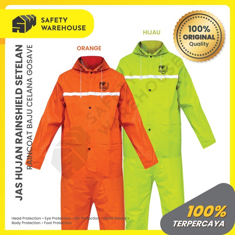 Jual Jas Hujan Rainshield Industrial Safety Raincoat Baju Celana Motor ...
