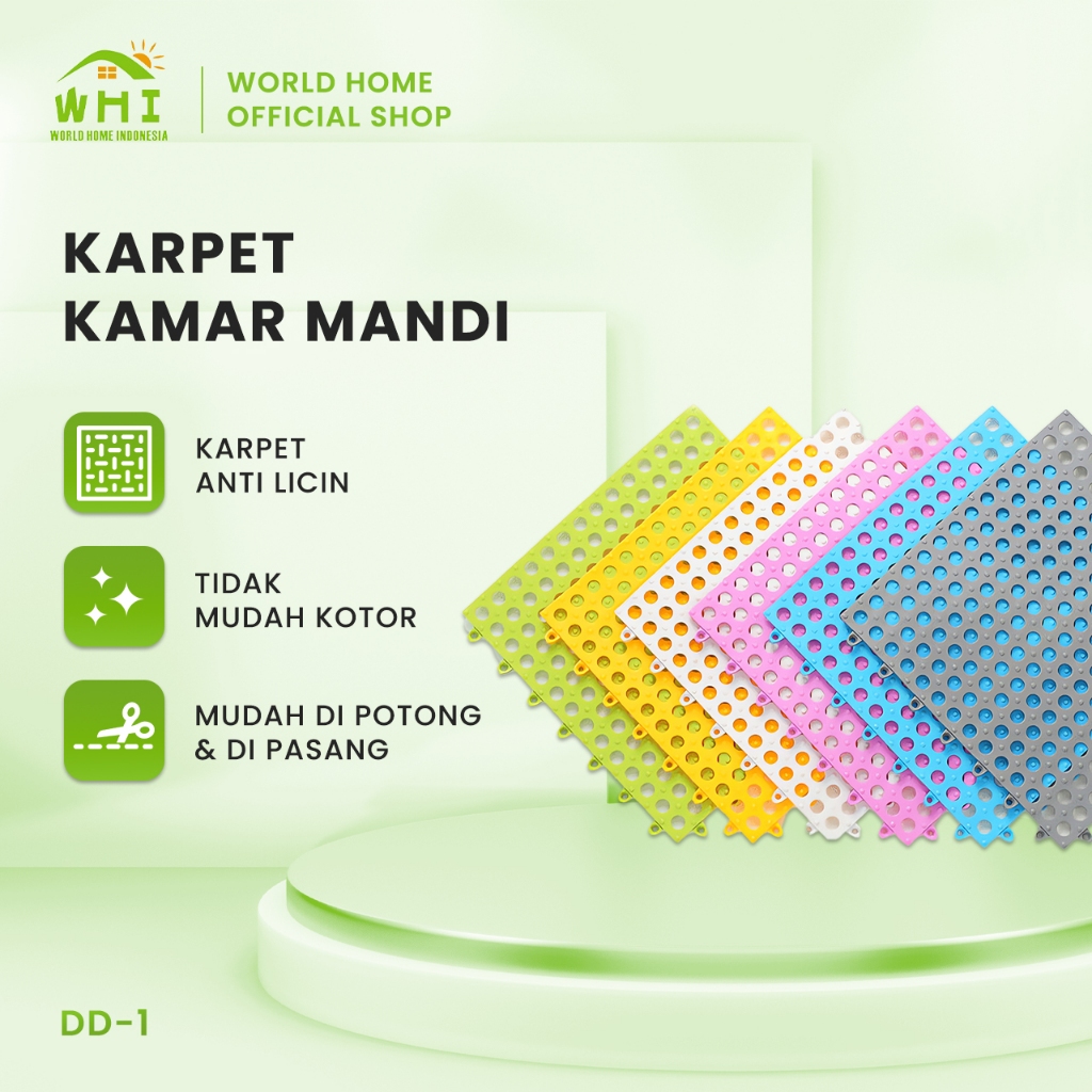 Jual World Home Karpet Toilet Kamar Mandi WC Anti Slip / Keset Lantai ...