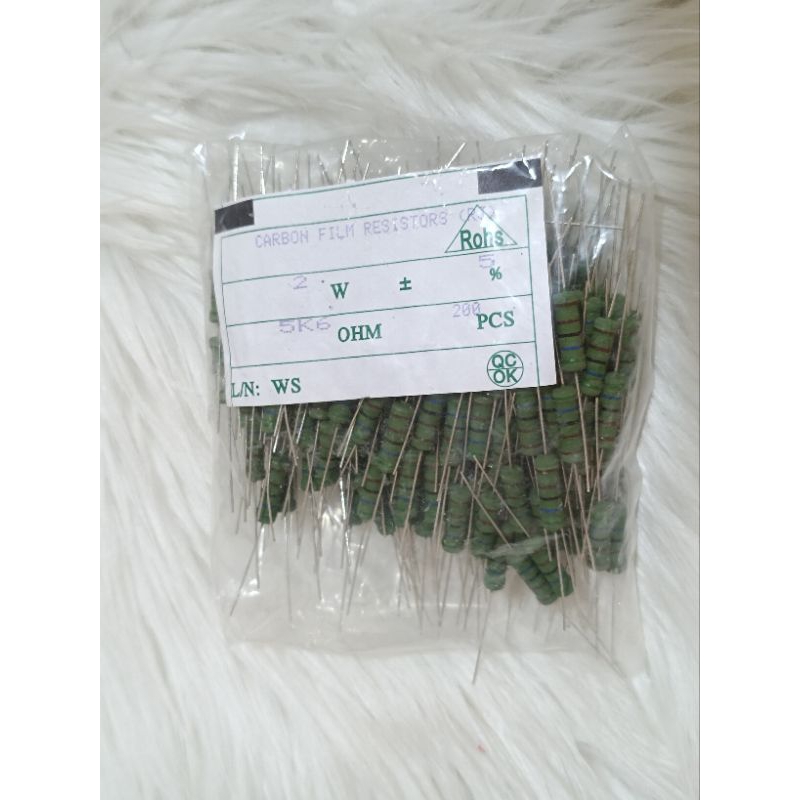 Jual 200 pcs resistor 2 watt 5k6 R 2w 5K6 | Shopee Indonesia