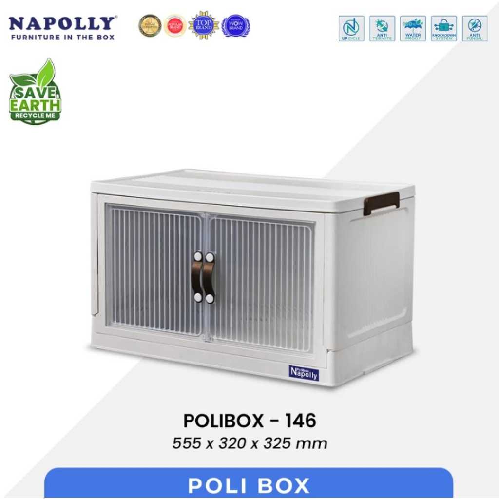 Jual LEMARI LIPAT PLASTIK NAPOLLY POLIBOX RODA RAK SERBAGUNA CONTAINER ...