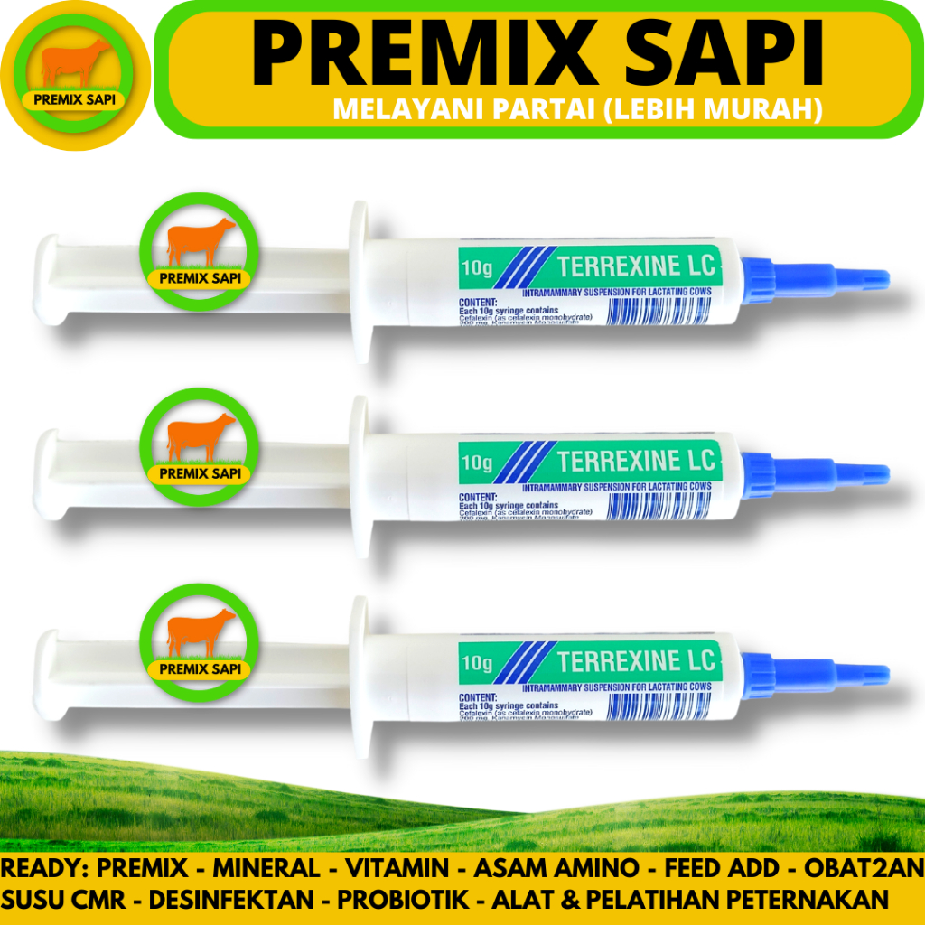 Jual TERREXINE 10 GRAM - Obat Mastitis Laktasi Ampuh Untuk Kambing Sapi ...