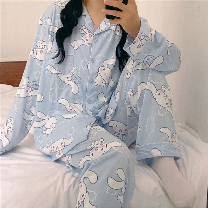 Jual BAJU TIDUR PIYAMA CINNAMOROLL KUROMI MELODY STITCH HELLO KITTY ...