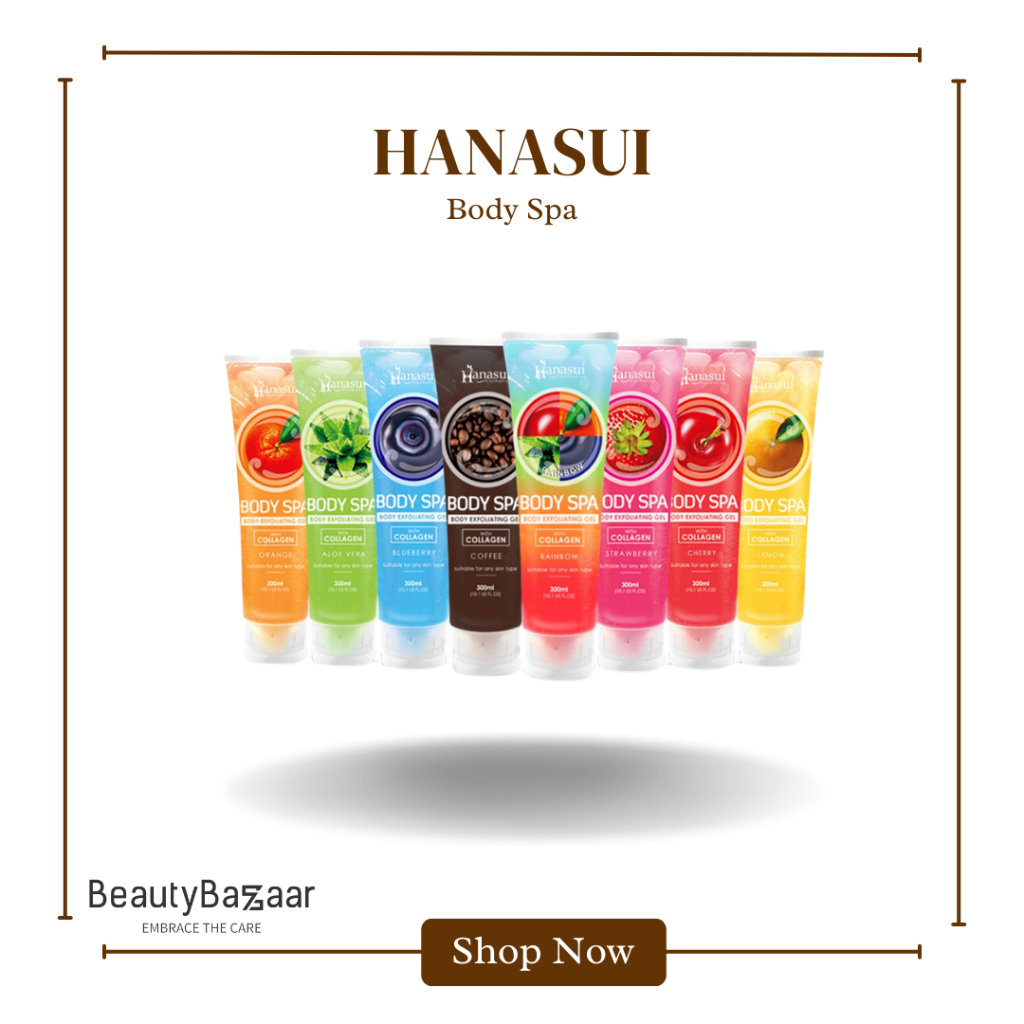Jual HANASUI Body Spa 300 ml | Sabun Scrub Badan Peluntur Daki ...