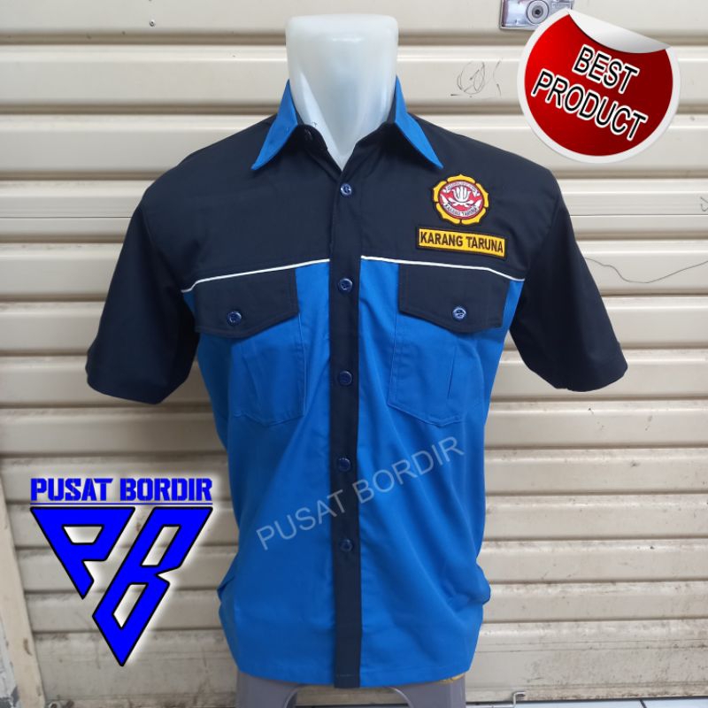 Jual Kemeja ekslusif karang taruna Bordir / Kemeja seragam karang ...