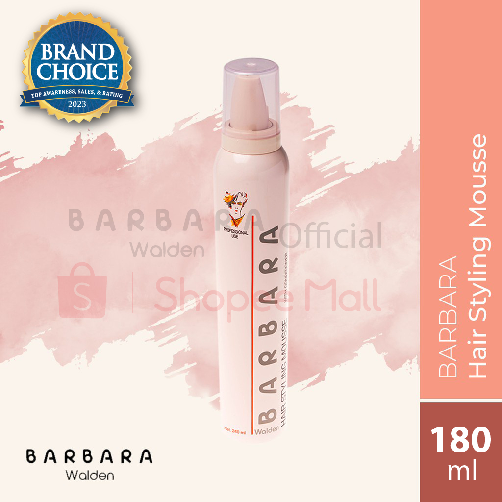 Jual Barbara Hair Styling Mousse with conditioner 180ml | Shopee Indonesia