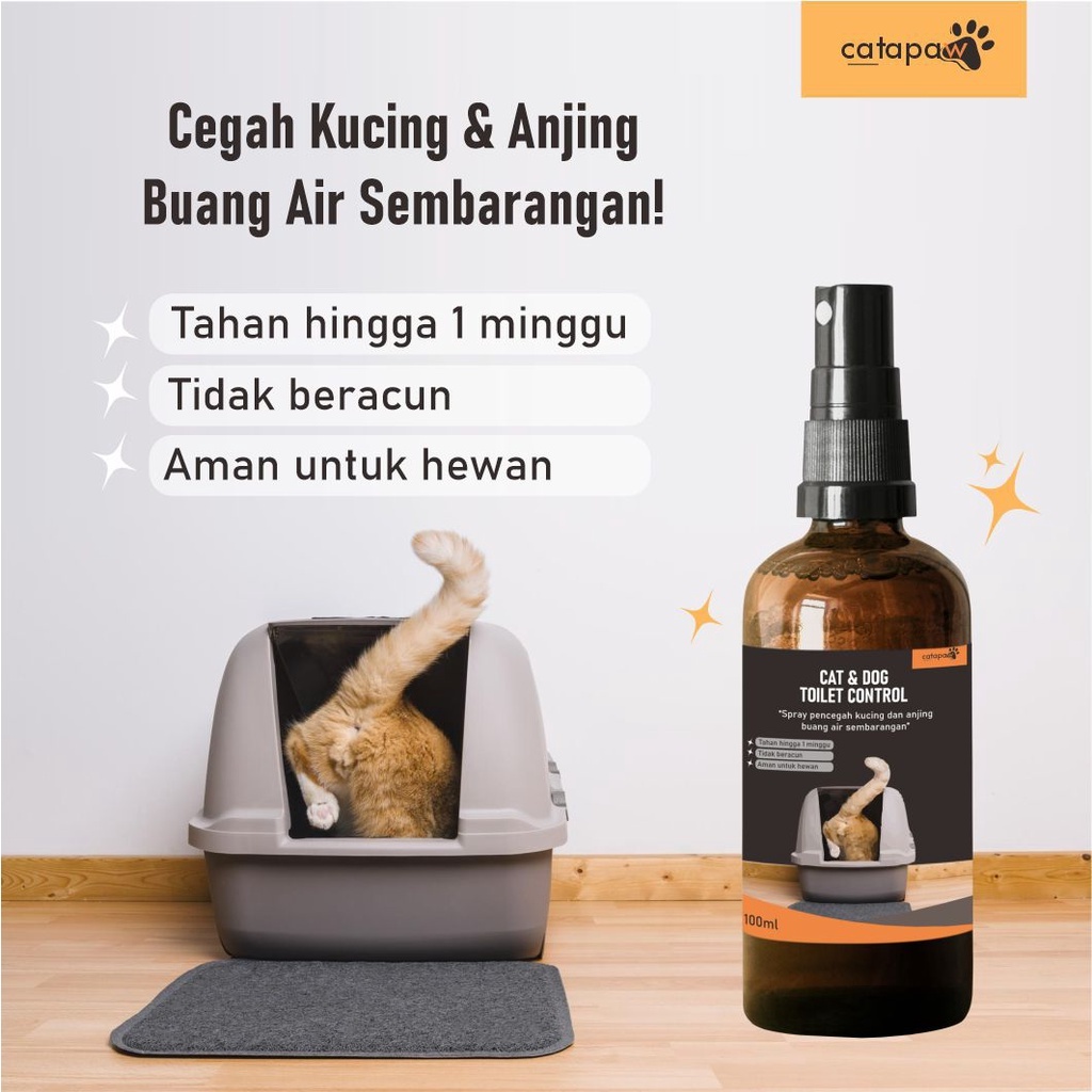 Jual CATAPAW Pet Toilet Control Kucing Anjing 100ml / Potty Training ...