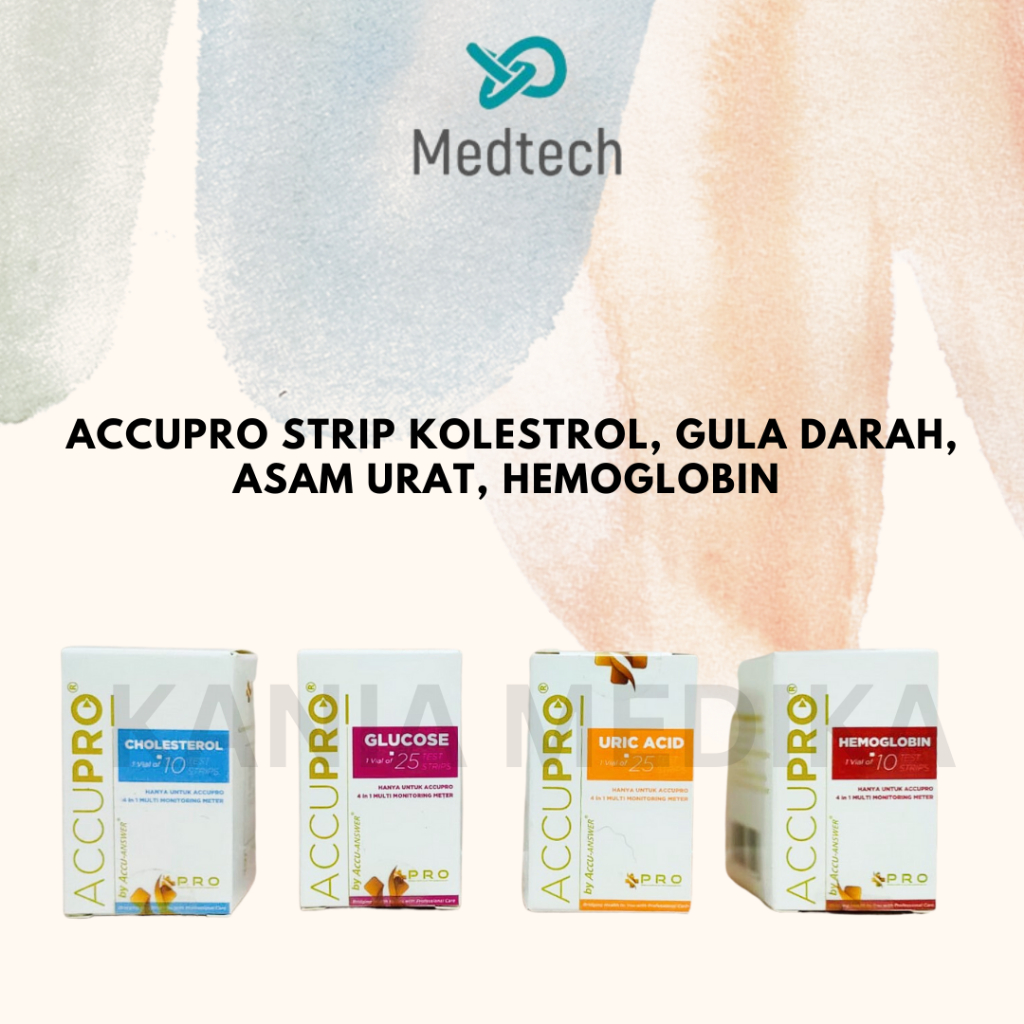 Jual Accupro Strip Kolestrol, Gula darah, Asam Urat, Hemoglobin ...