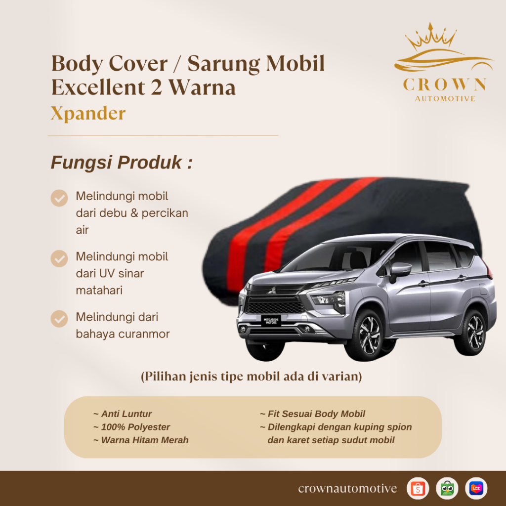 Jual Body Cover Warna Mitsubishi Xpander / Xpander Cross Excellent ...