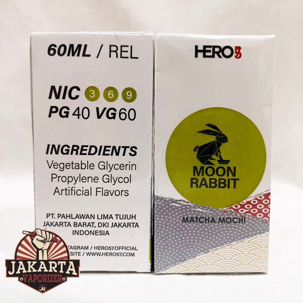 Jual MOON RABBIT V3 MATCHA MOCHI 60ML 3MG 6MG 9MG BY HERO57 | Shopee ...
