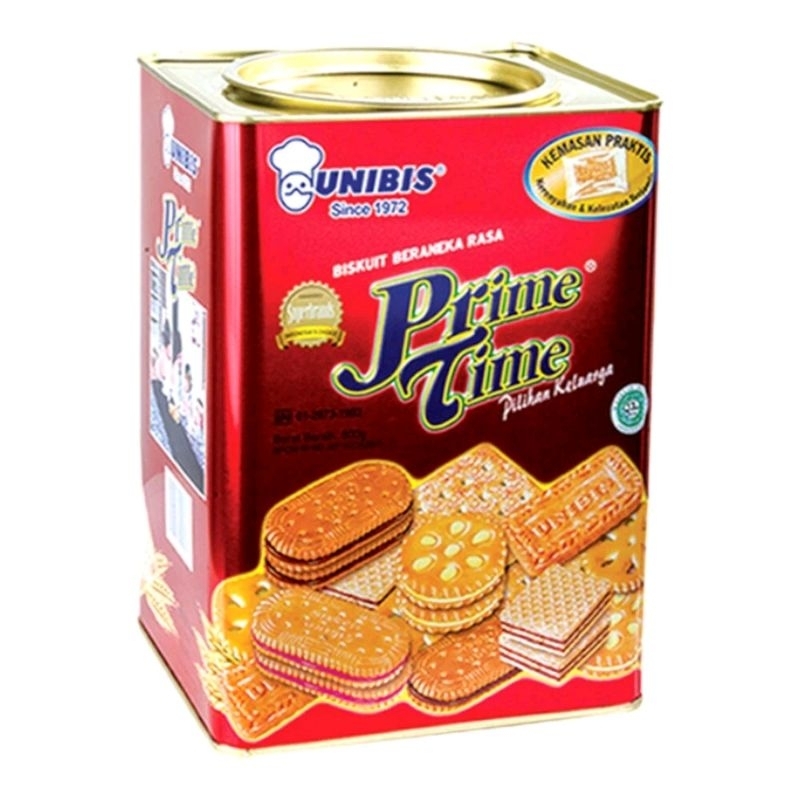 Jual Unibis Prime Time Biskuit Kaleng Aneka Rasa 800gr hampers natal ...