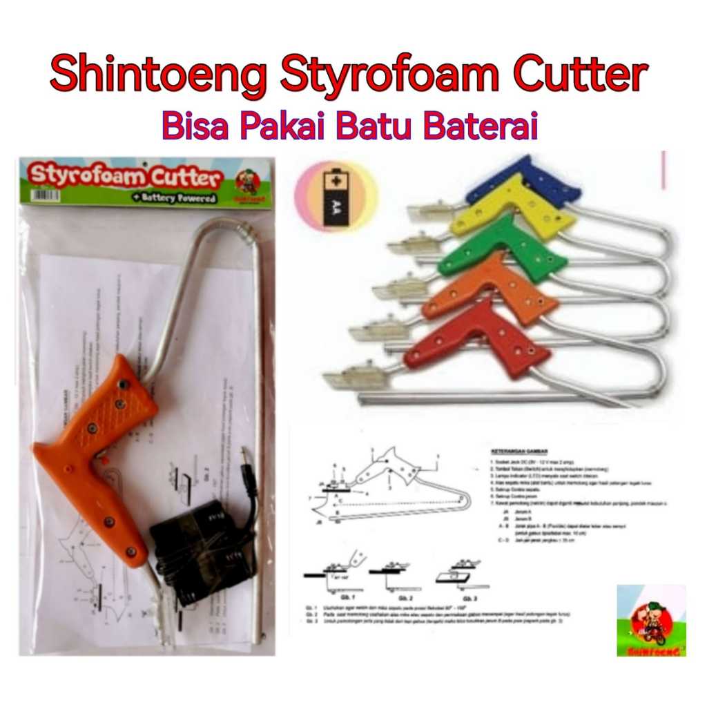 Jual Pemotong Styrofoam Shintoeng / Sytrofoam Cutter Battery | Shopee ...