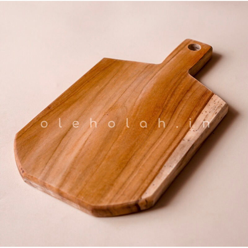 Jual TSPU Talenan Kayu Jati Solid Tanpa Sambungan/ Teak Wooden Cutting ...