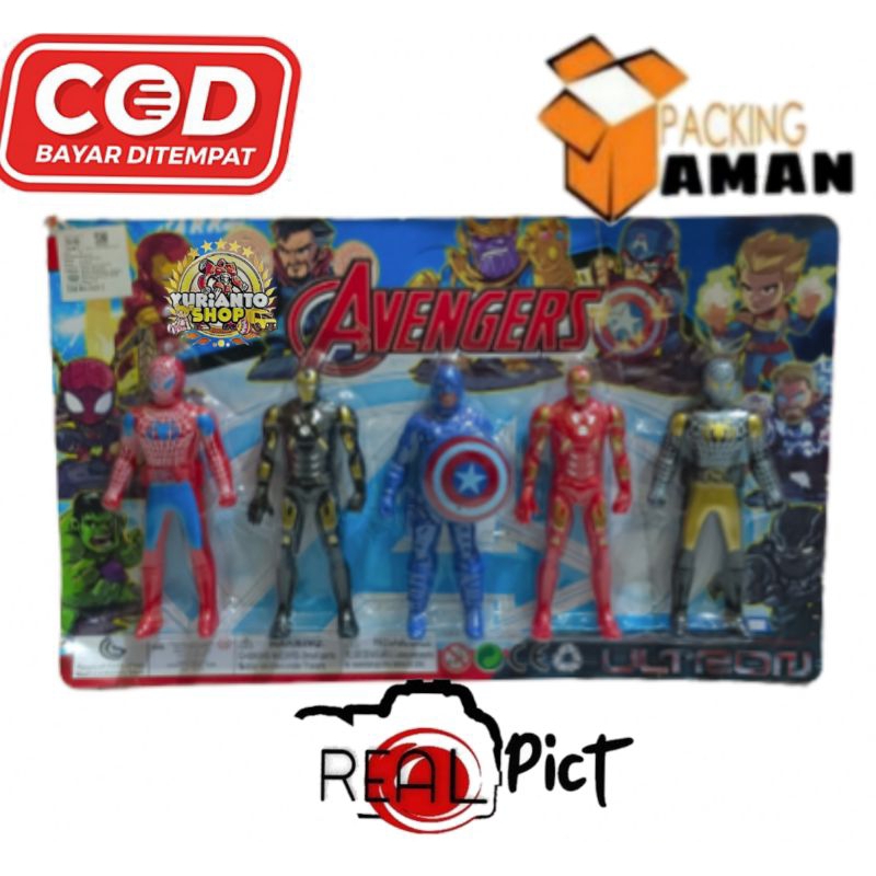 Jual COD PROMO ISI 5PCS Mainan Robot Super Heroes Avangers / MAINAN ...