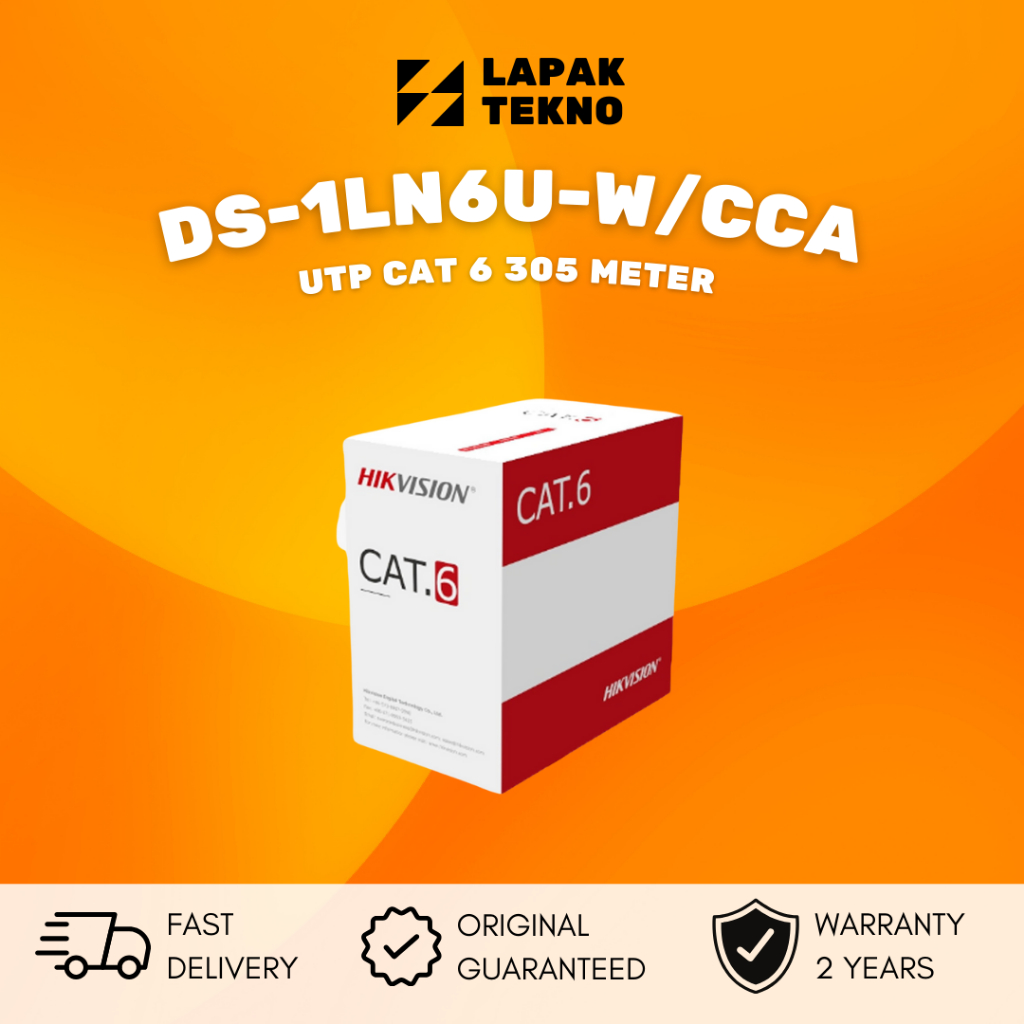 Jual HIKVISION DS-1LN6U-W/CCA KABEL UTP CAT 6 LAN CABLE | Shopee Indonesia