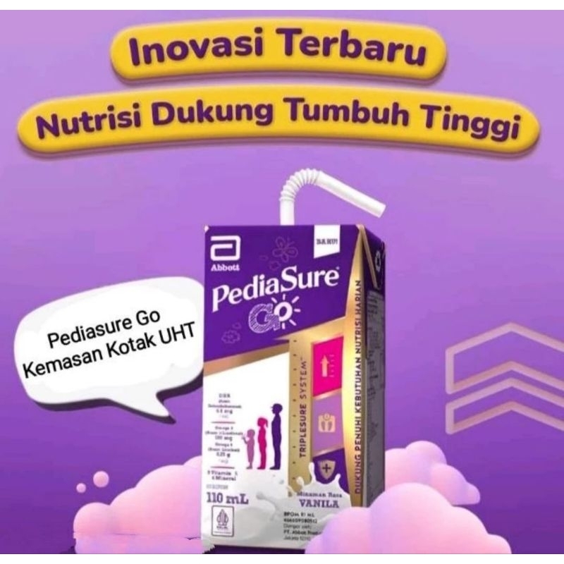 Jual Pediasure Go Coklat Vanila 110ml Susu UHT (1 -10 th) 48 x 110ml | Shopee Indonesia
