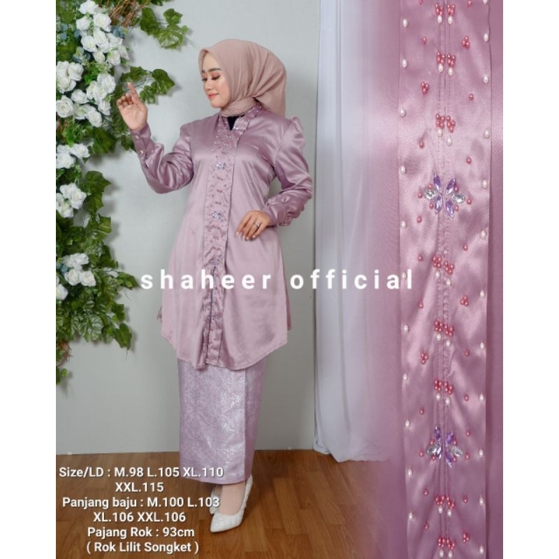 Jual (sh) SITI KHODIJAH ONE SET MELAYU lilit songket // dres kondangan ...