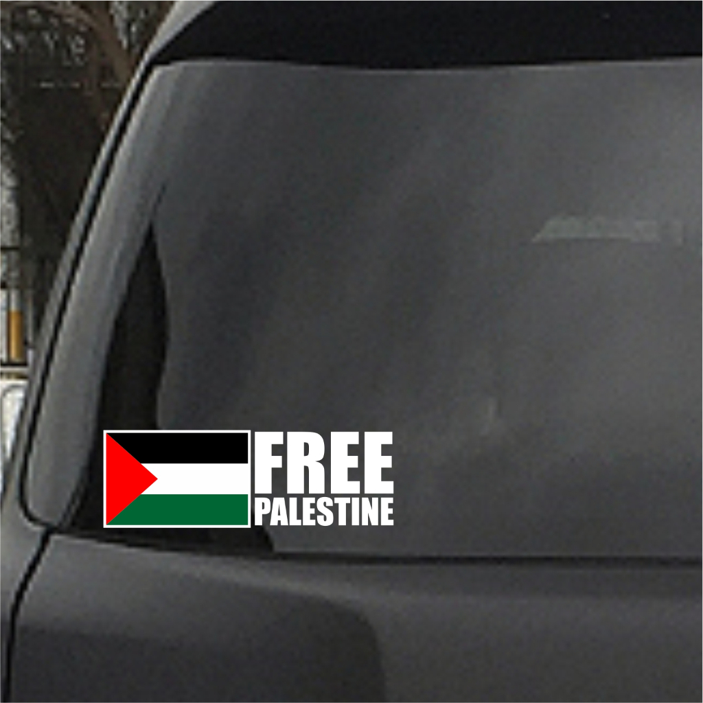 Jual sticker free palestine / free gaza / cutting sticker kaca mobil ...