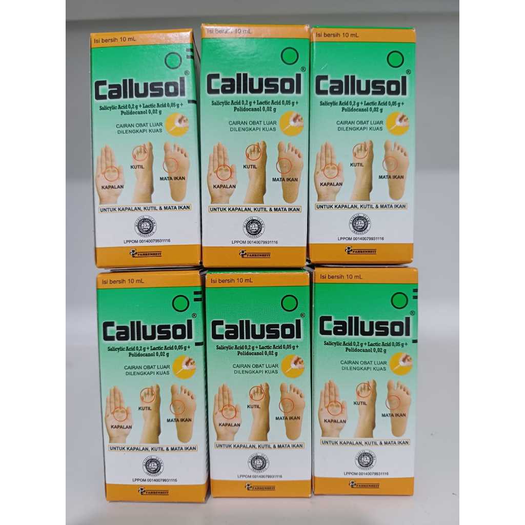 Jual Callusol cair untuk kapalan, kutil & mata ikan 10ml | Shopee Indonesia