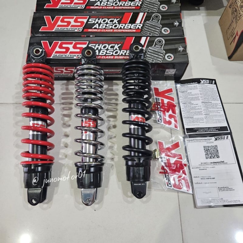 Jual Shock Breaker yss pro plus original buat matic beat /scoopy / mio Size 300/330mm | Shopee ...