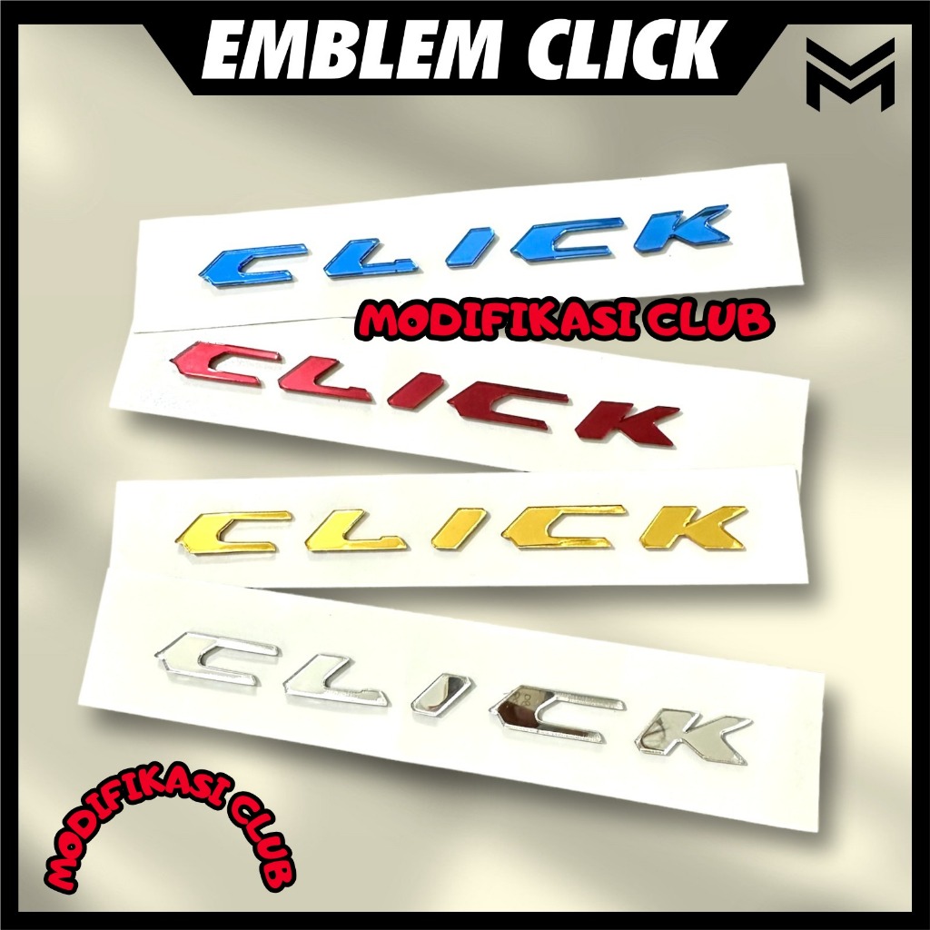Jual EMBLEM VARIO CLICK / SET 2 PCS EMBLEM LOGO 3D TIMBUL KLICK DECAL ...