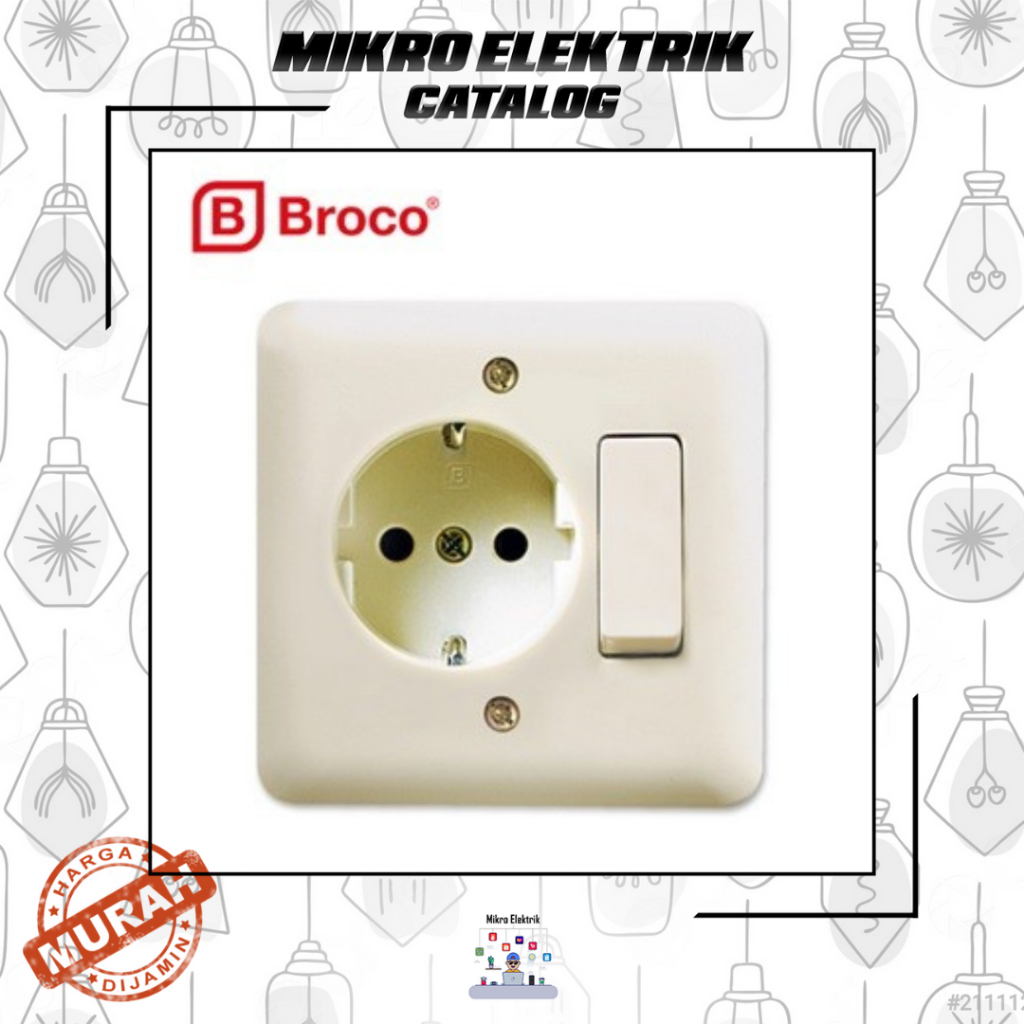 Jual Saklar Engkel + Stop Kontak IB/InBow Broco 525161 | Shopee Indonesia