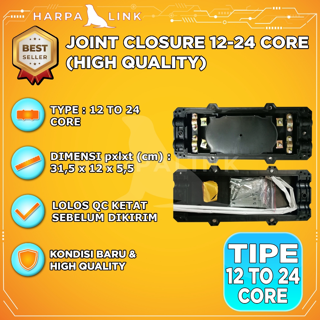 Jual Joint Closure 12 Core To 24 Core / Joint Closure Mini Fiber Optic ...